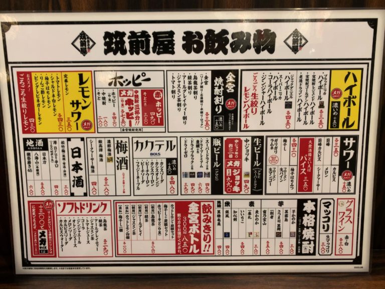 中野「やきとん筑前屋」リーズナブルなメニューが揃う居酒屋！名物の玉子焼きは驚きのビッグサイズ |ほろ酔い散歩